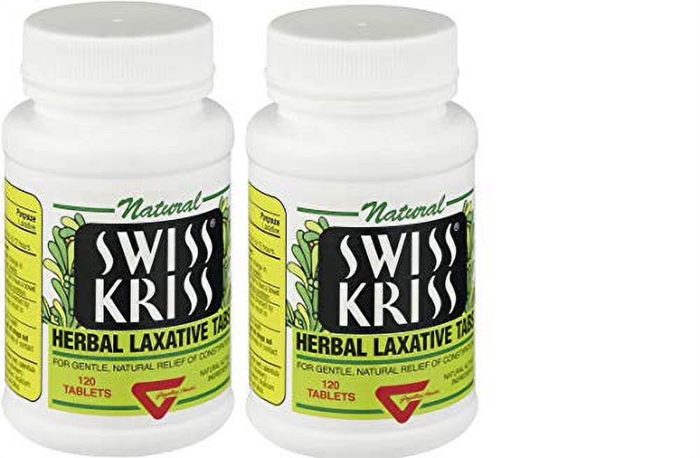Swiss Kriss Herbal Laxative Tablets, 120 Ea, Pack Of 2 - Walmart.com