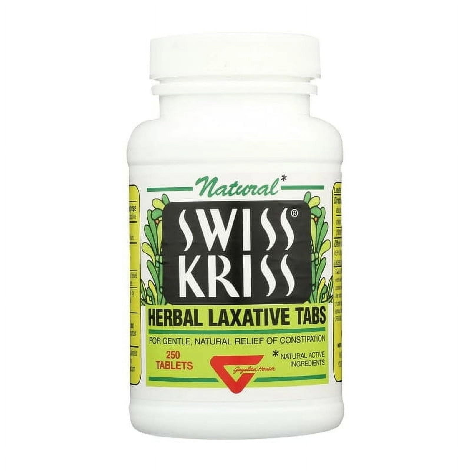 Swiss Kriss Herbal Laxative Tabs, 250 Tablets - 3 Pack - Walmart.com