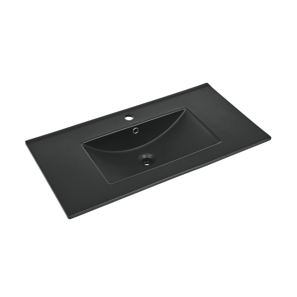 Swiss Madison Ceramic Matte Black 36-inch Bathroom Vanity Top - Walmart.com