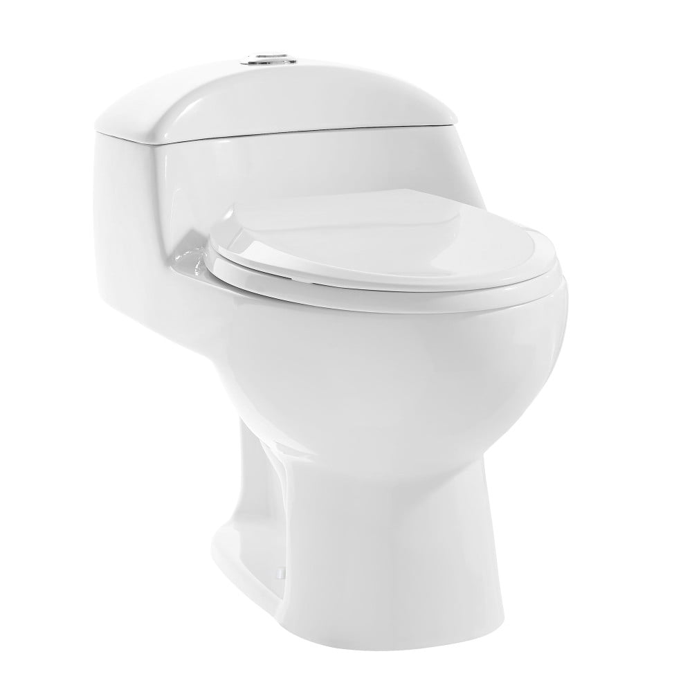 Swiss Madison, One-Piece Elongated Toilet, Dual-Flush 1.1/1.6 gpf ...