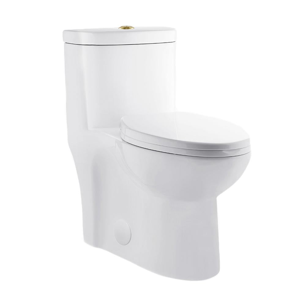 Sublime Collection One-Piece Elongated Toilet with Dual Flush 1.1/1.6 ...