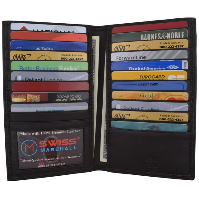 Swiss Marshall RFID Blocking Bifold Leather Wallet For Men & Women ...