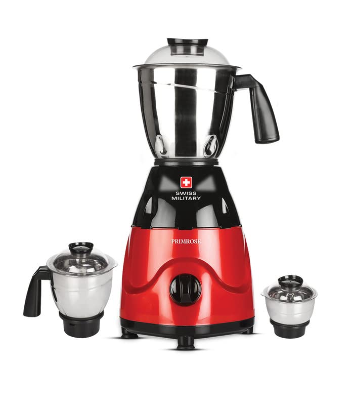 Swiss Military Primerose Juicer Mixer Grinder 3 Stainless Steel Jars ...