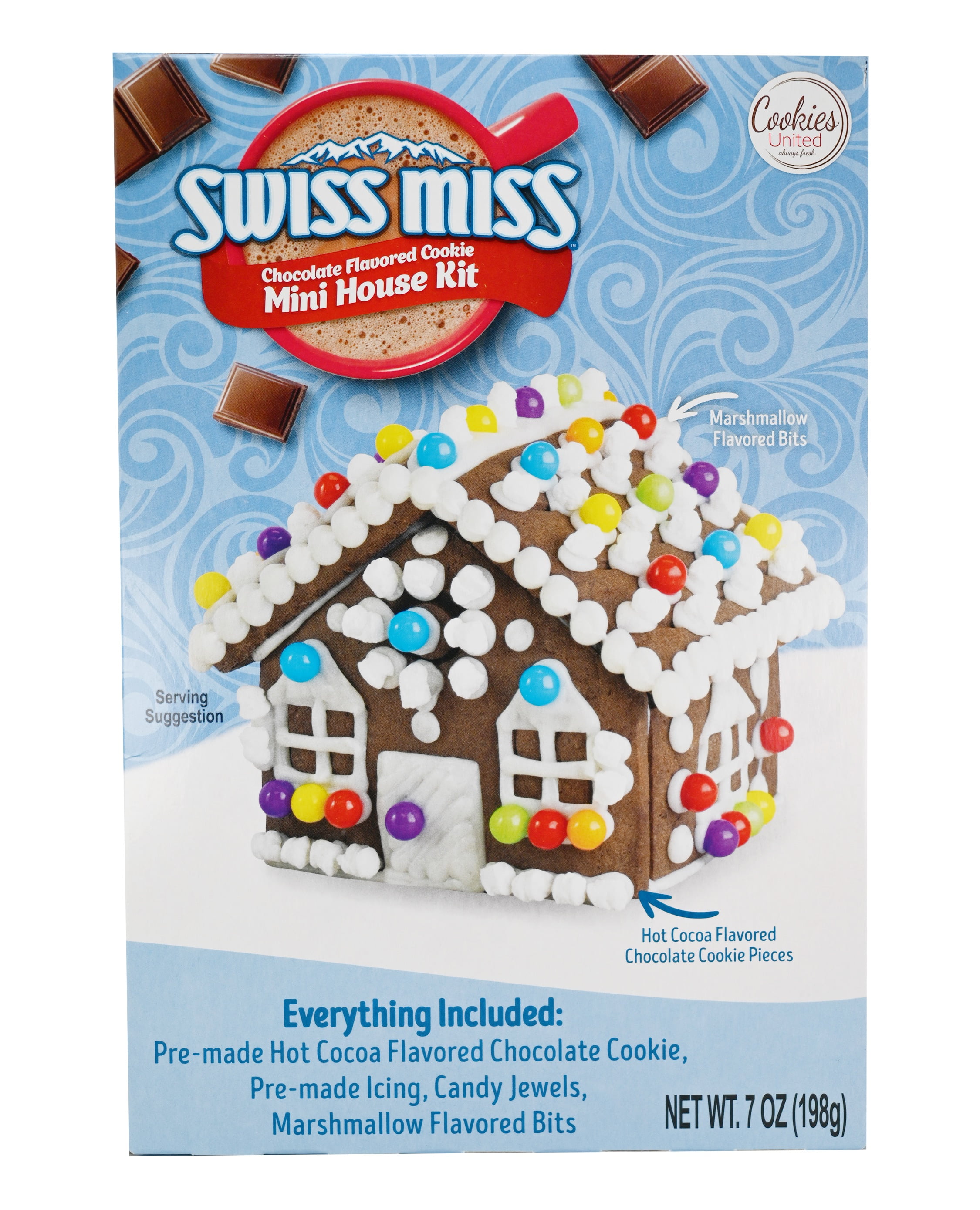 Swiss Miss Chocolate Flavored Cookie Mini House Kit, 7 oz - Walmart.com