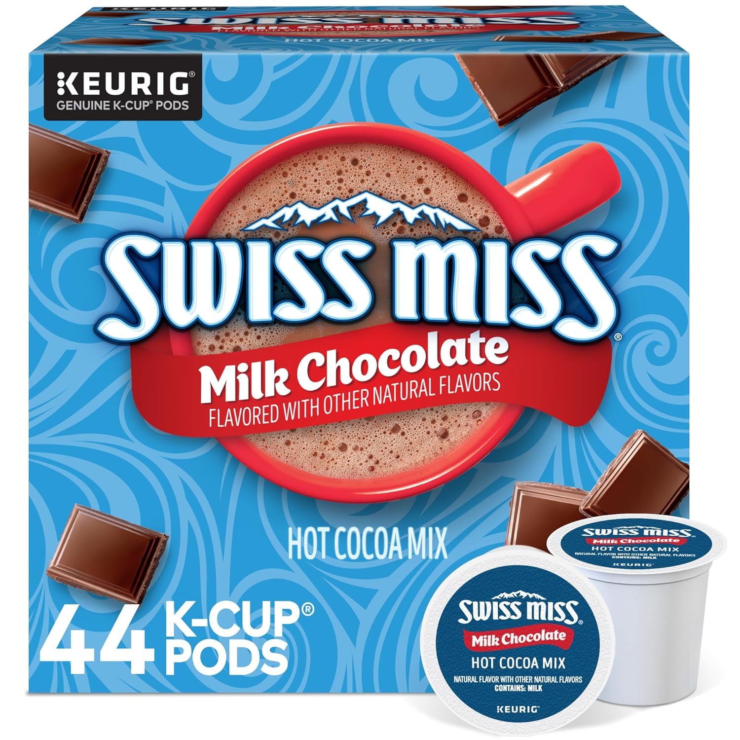 Swiss Miss Milk Chocolate Hot Cocoa, Single-Serve Keurig K-Cup Pods ...