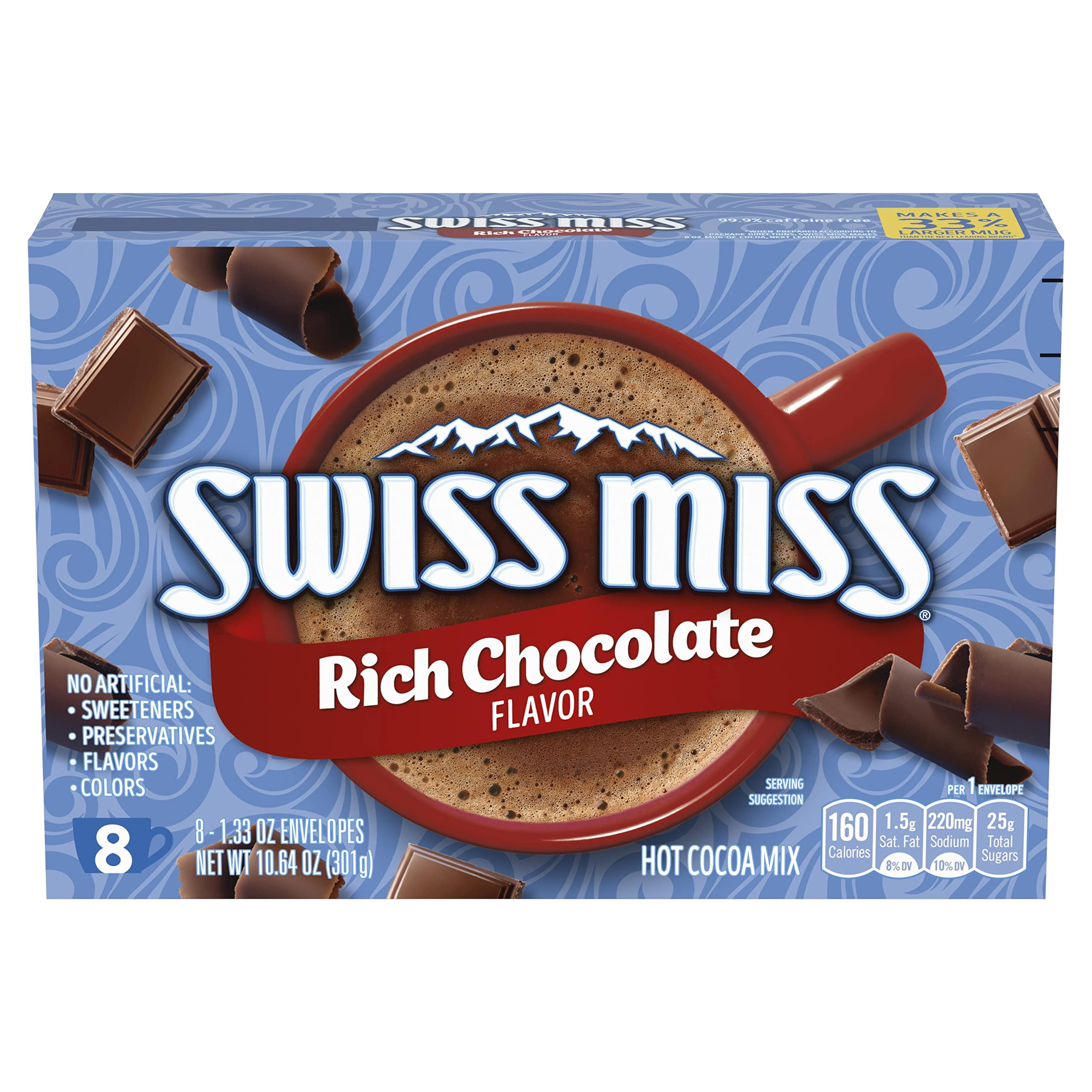 Swiss Miss Rich Chocolate Flavored Hot Cocoa Mix, 8 Count Hot Cocoa ...