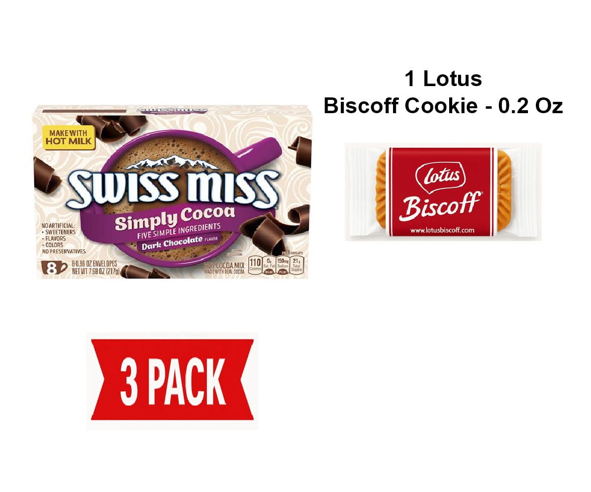 Swiss Miss Simply Cocoa Dark Chocolate Flavored Hot Cocoa Mix, 8 Count ...
