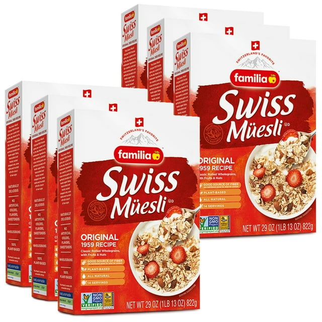 Swiss Muesli Cereal, Original Recipe with Fruit and Nuts - Enjoy Hot ...