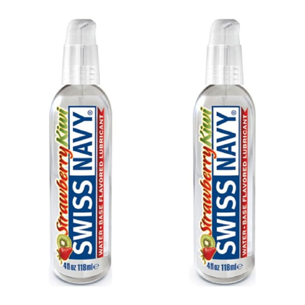 Swiss Navy Water-Based Lubricant , Strawberry-Kiwi Flavored 4oz - 2 ...