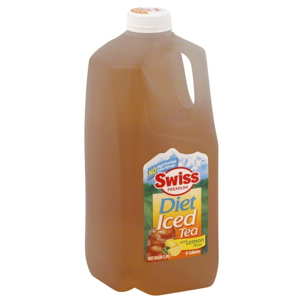 Swiss Premium Diet Iced Tea with Lemon, Half Gallon - Walmart.com