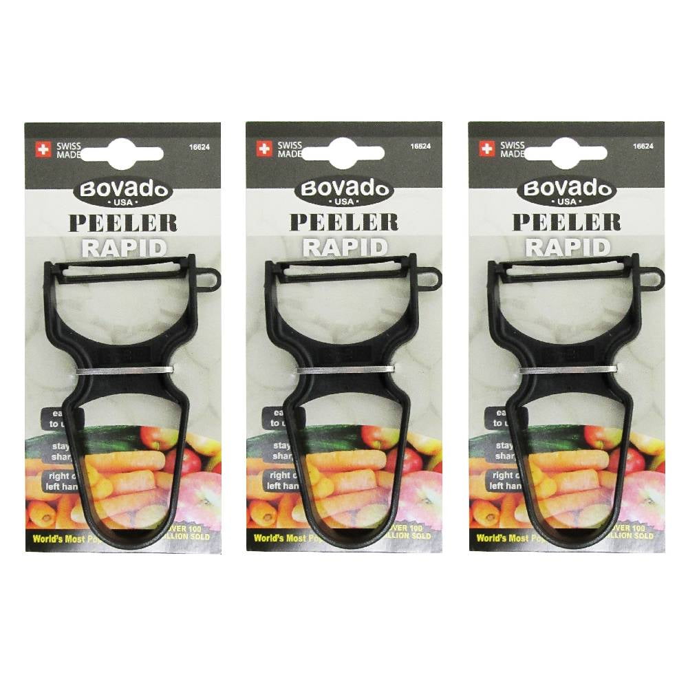 Swiss Rapid Vegetable Peeler BovadoUSA Potato Eye Remover Easy Grip ...
