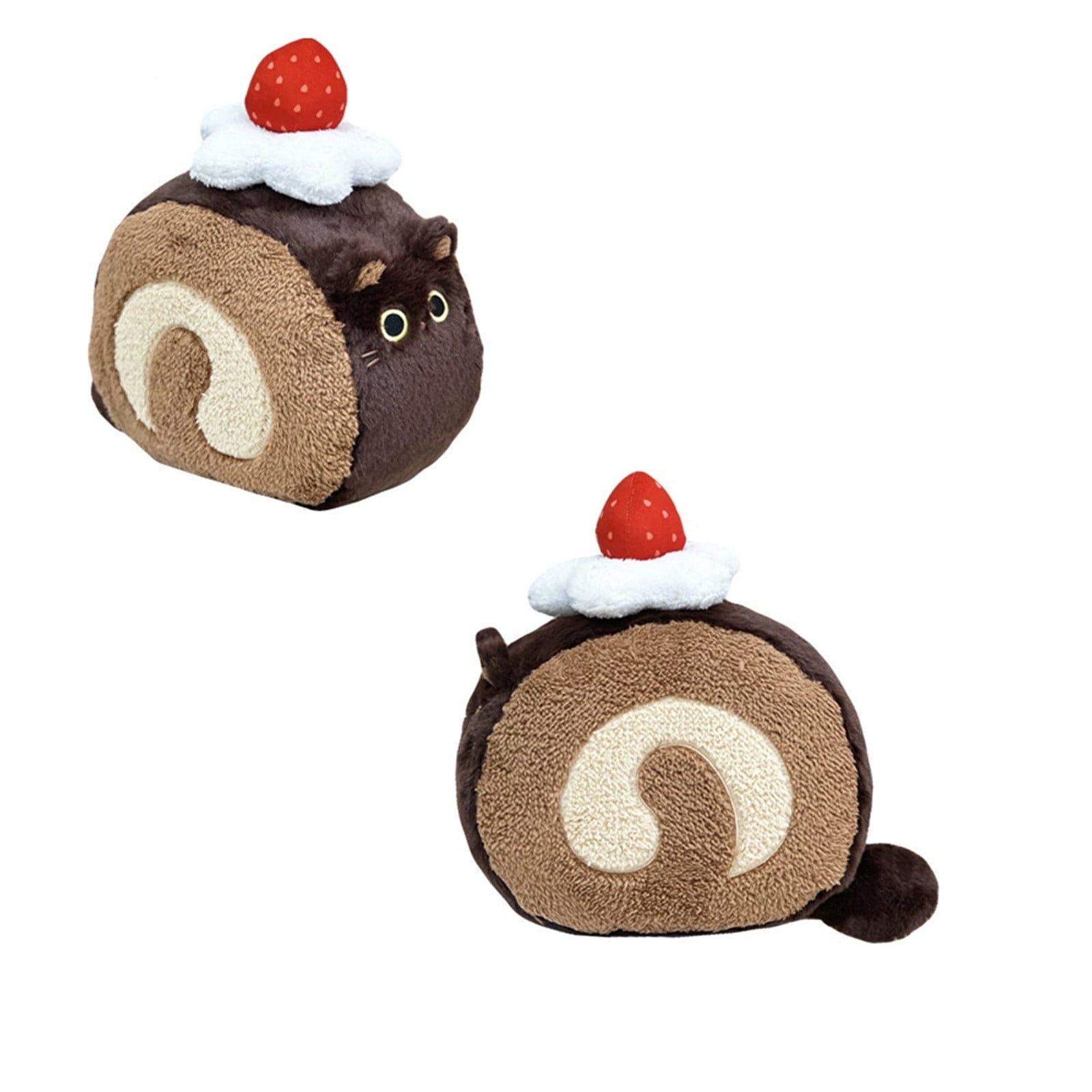 Swiss Roll Stuffed Animals Toy, Swiss Roll Keychain Plush Toys Doll ...