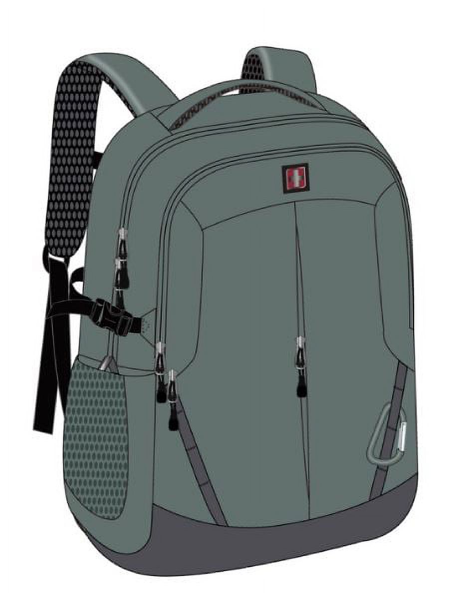 Swiss Tech Alps Backpack - Recycled Fabric, Main Compartment - Walmart.com