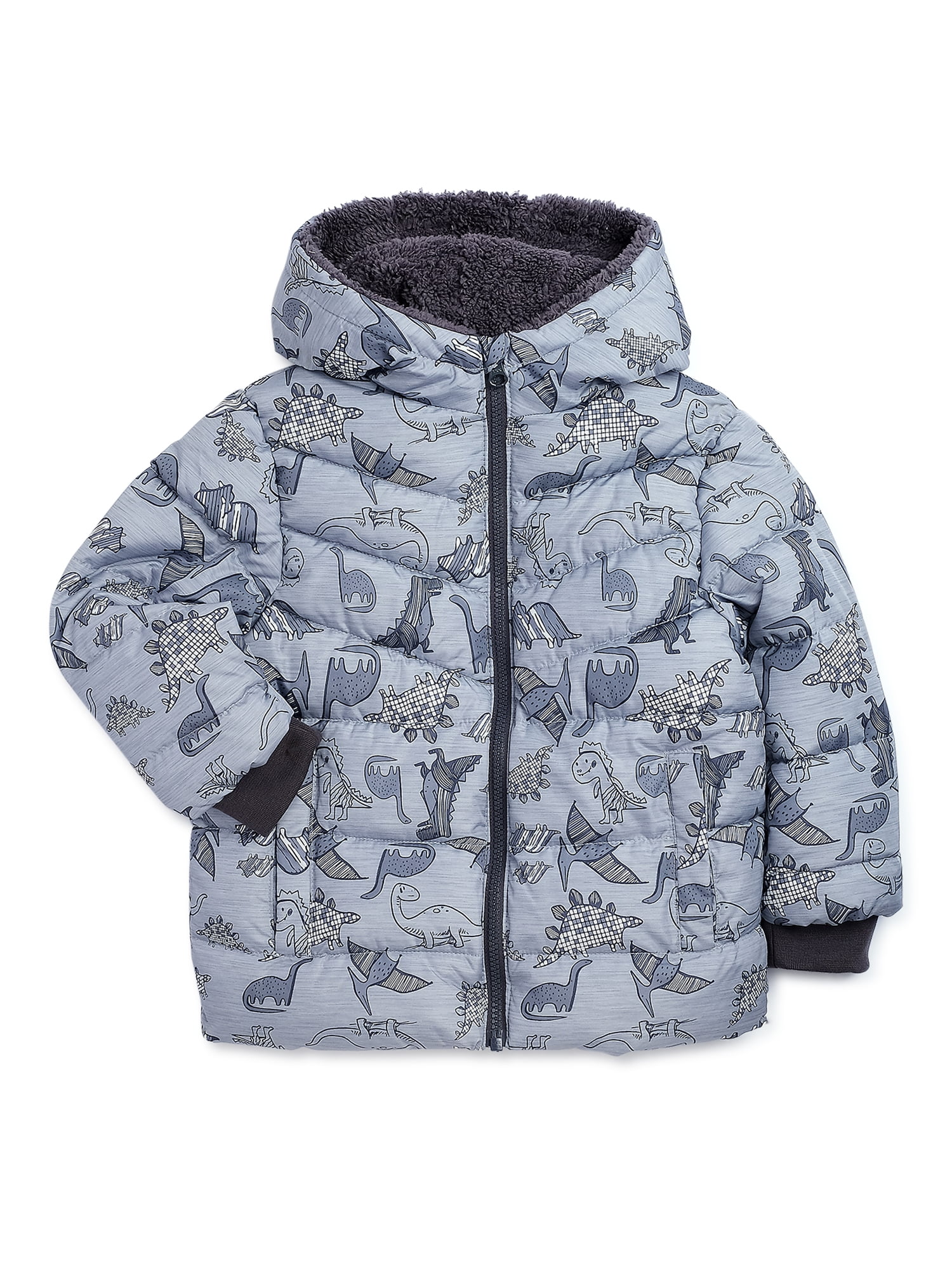 Swiss Tech Baby and Toddler Boy Heavyweight Puffer Jacket, Sizes 12M-5T ...