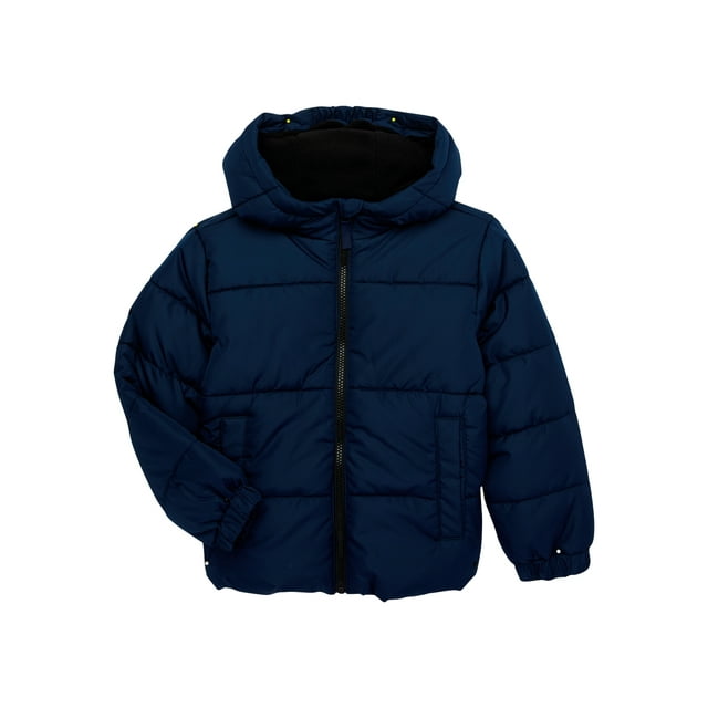 Swiss Tech Boys Hooded Puffer Jacket, Sizes 4-18 & Husky - Walmart.com