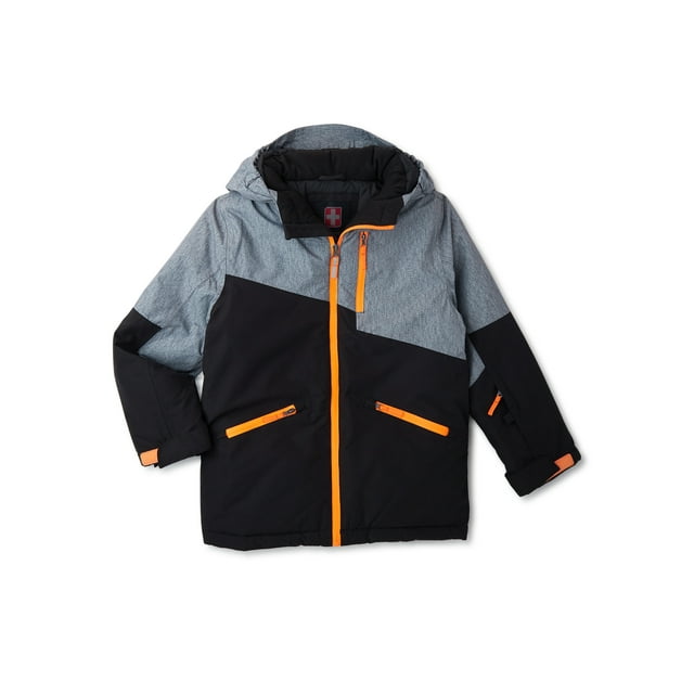 Swiss Tech Boys Waterproof Ski Jacket with Hood, Sizes 4-18 - Walmart.com
