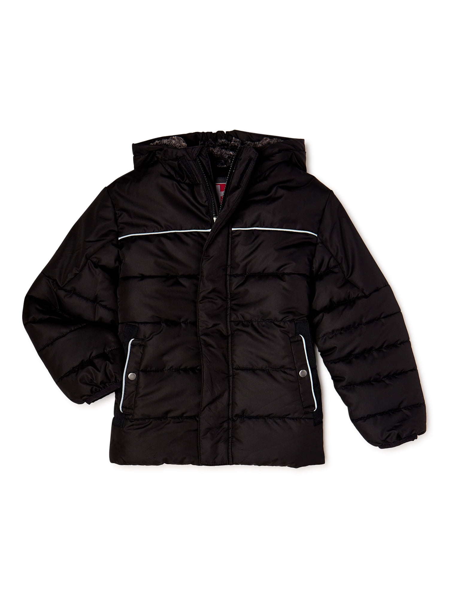 Swiss Tech Boys Winter Puffer Jacket with Hood, Sizes 4-18 - Walmart.com