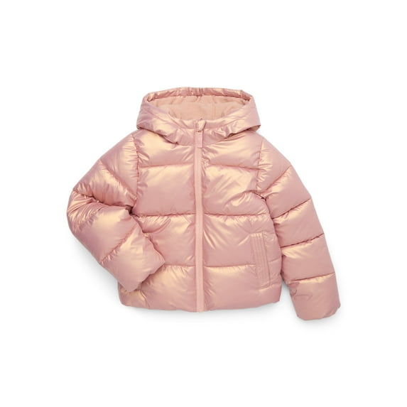 Swiss Tech Girls Heavy Weight Puffer Jacket with Hood, Winter Coat ...