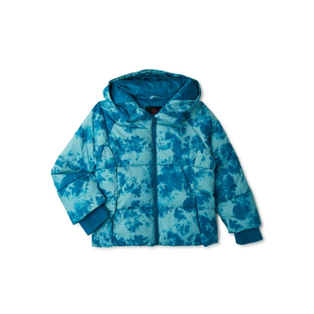 Swiss Tech Girls Winter Puffer Jacket with Hood, Sizes 4-18 & Plus ...
