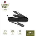 Swiss Tech Listig 7-in-1 Folding Multi-Tool, Compact Single Edge Pocket ...