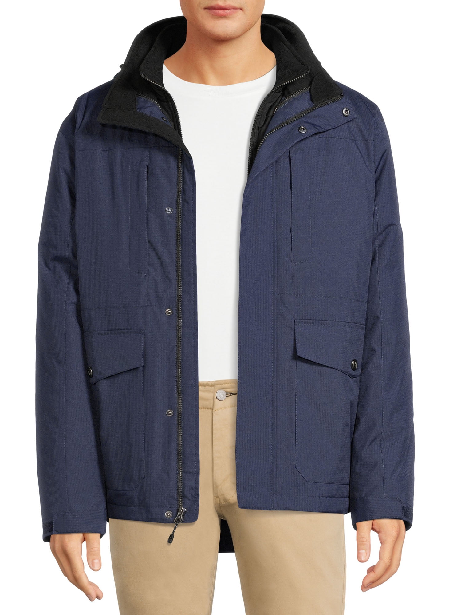 Swiss Tech men's 3 in 1 Systems Jacket - Fleece Lining - Walmart.com