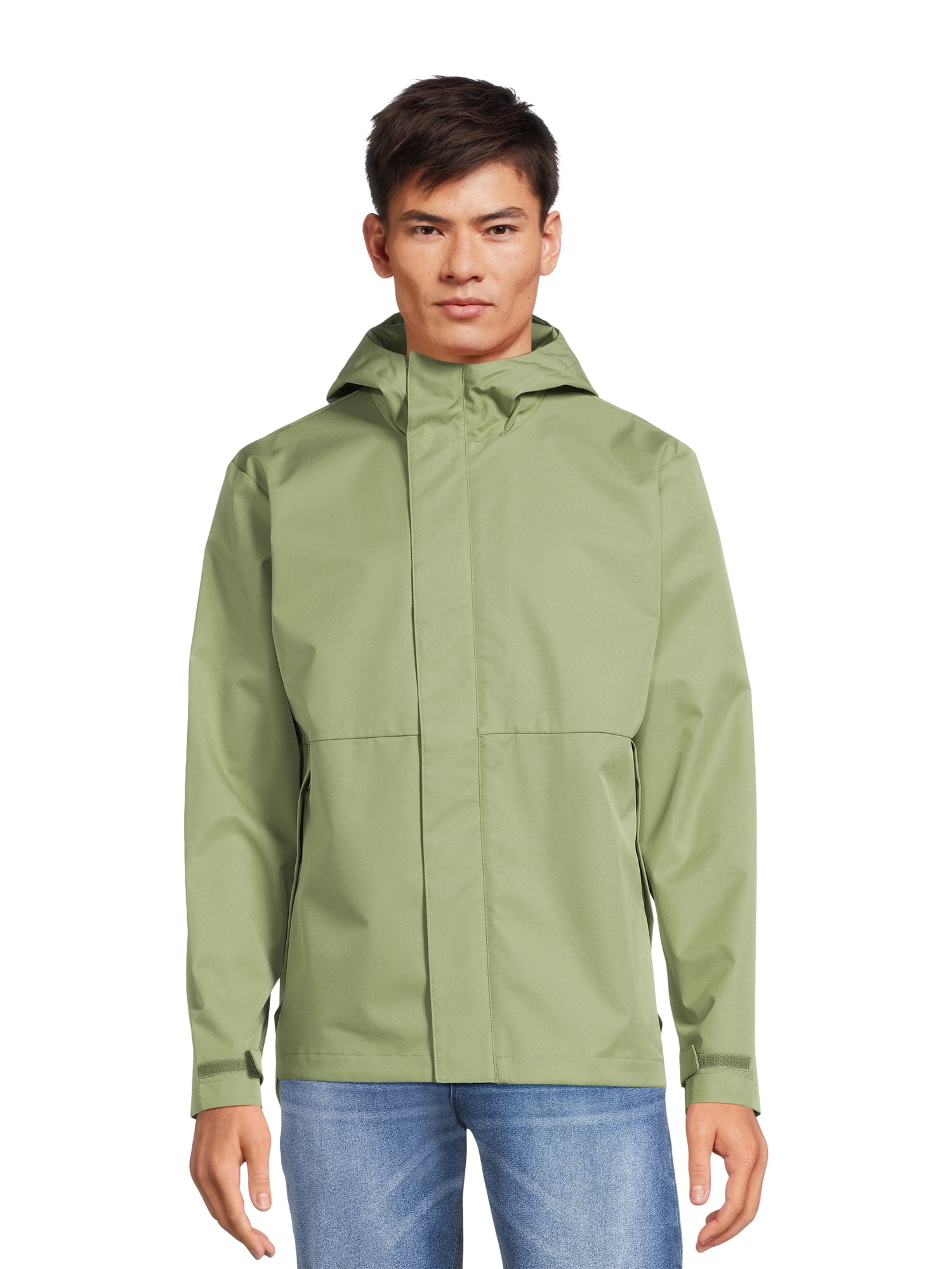 Swiss Tech Men's and Big Men's Water Resistant Rain Jacket, Lightweight ...