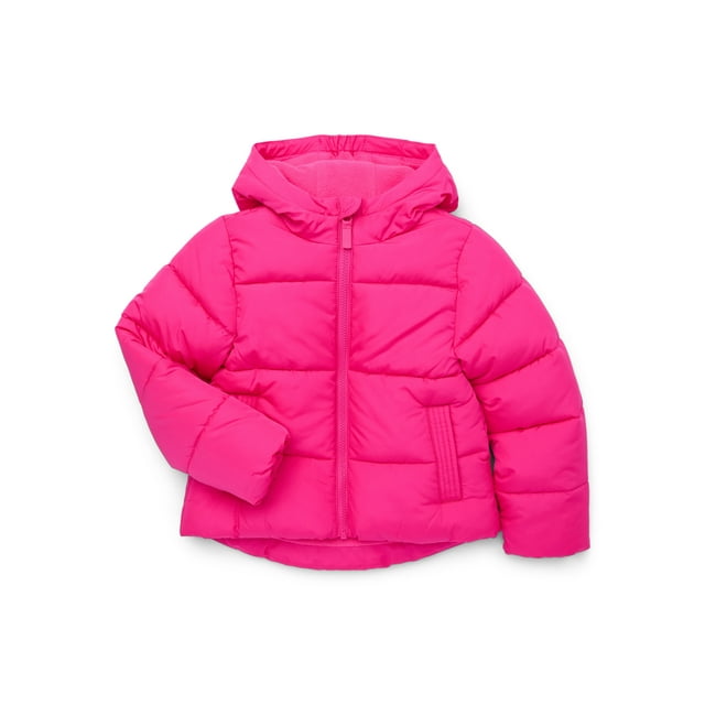 Swiss Tech Girls Puffer Jacket, Sizes 4-18, Warm, Wind-Resistant ...