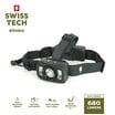 Swiss Tech Rechargeable 500 Lumens LED Headlamp, IPX4 Weatherproof, UV ...
