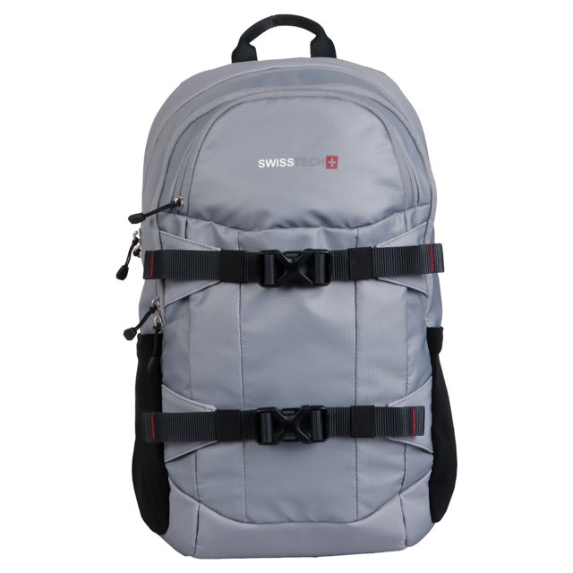 Swiss Tech Unisex 20 Liter Compressor Backpack for School or Work, Grey ...