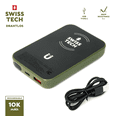 Swiss Tech Portable Power Bank, 10000mAh, Wireless Charging, Magnetic ...