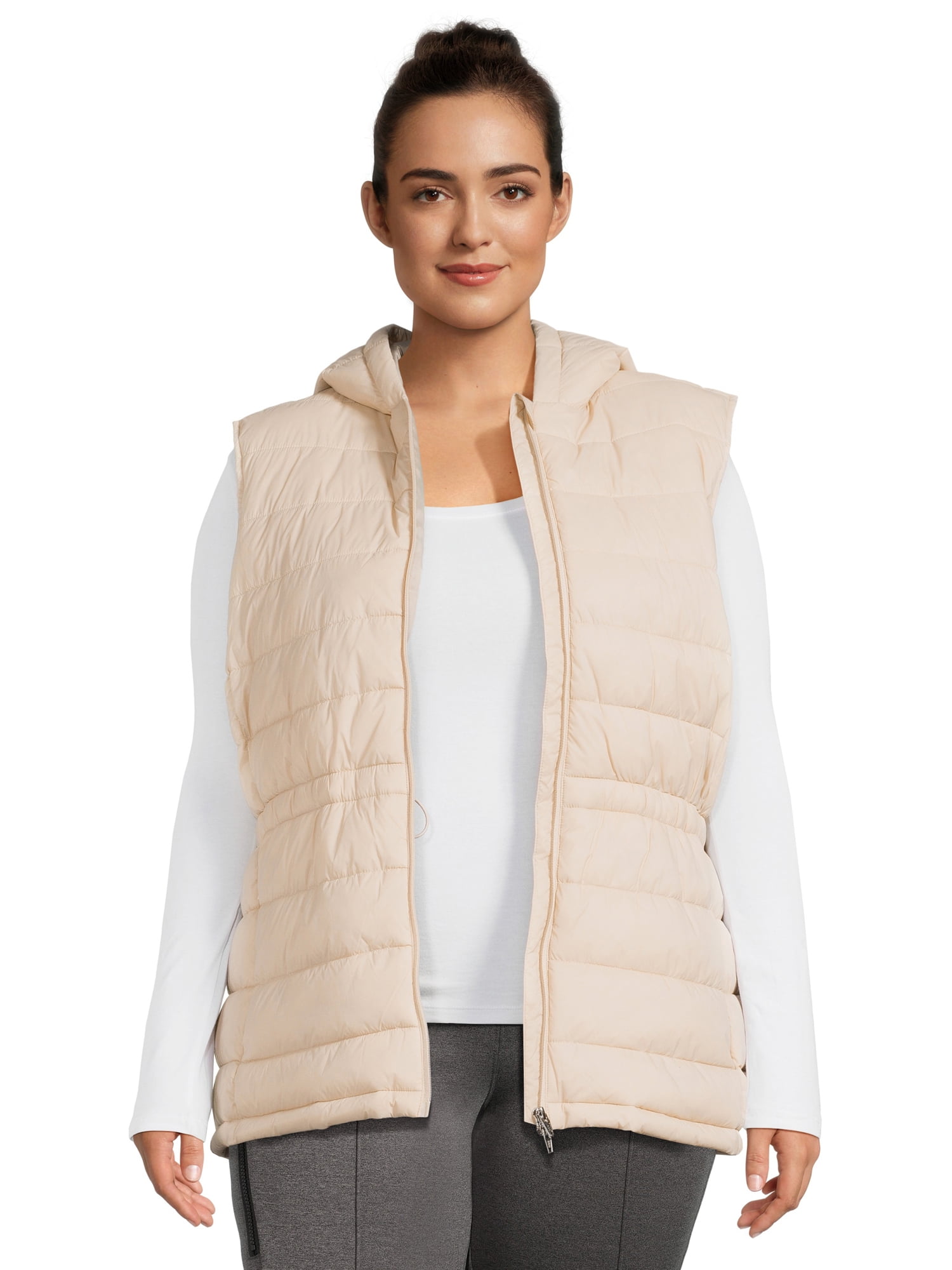 Swiss Tech women's Hooded Vest - Stylish Cinched Waist - Walmart.com