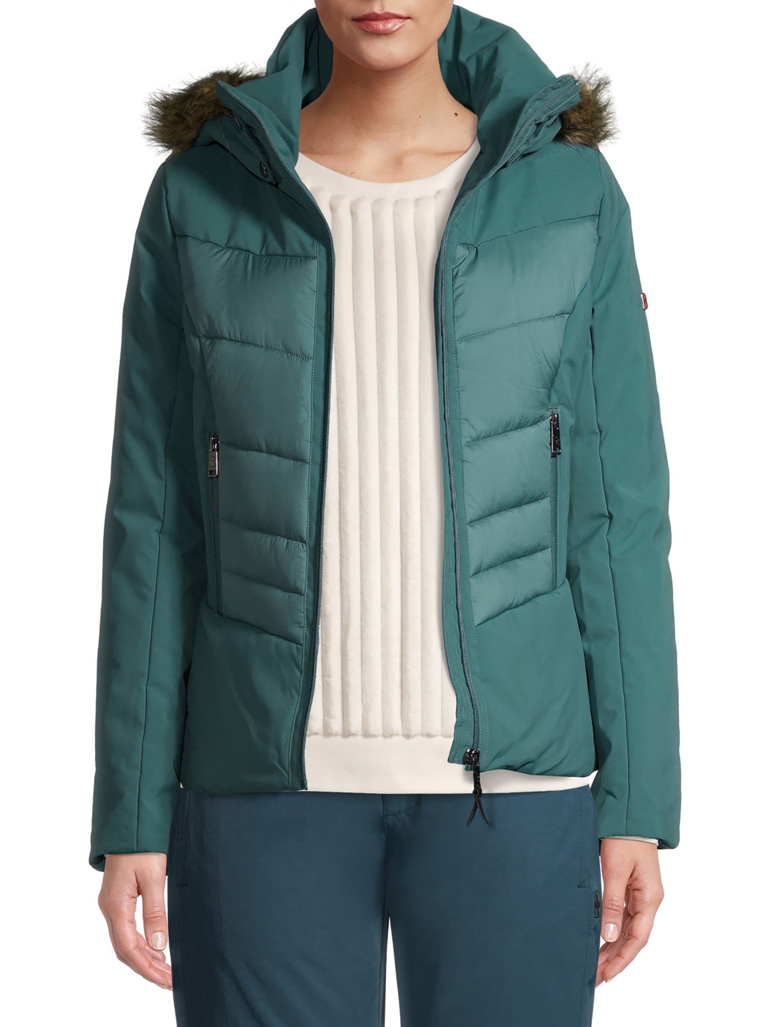 Swiss Tech Women's Long Sleeve Relaxed Fit Snowboard Snowman Jacket ...