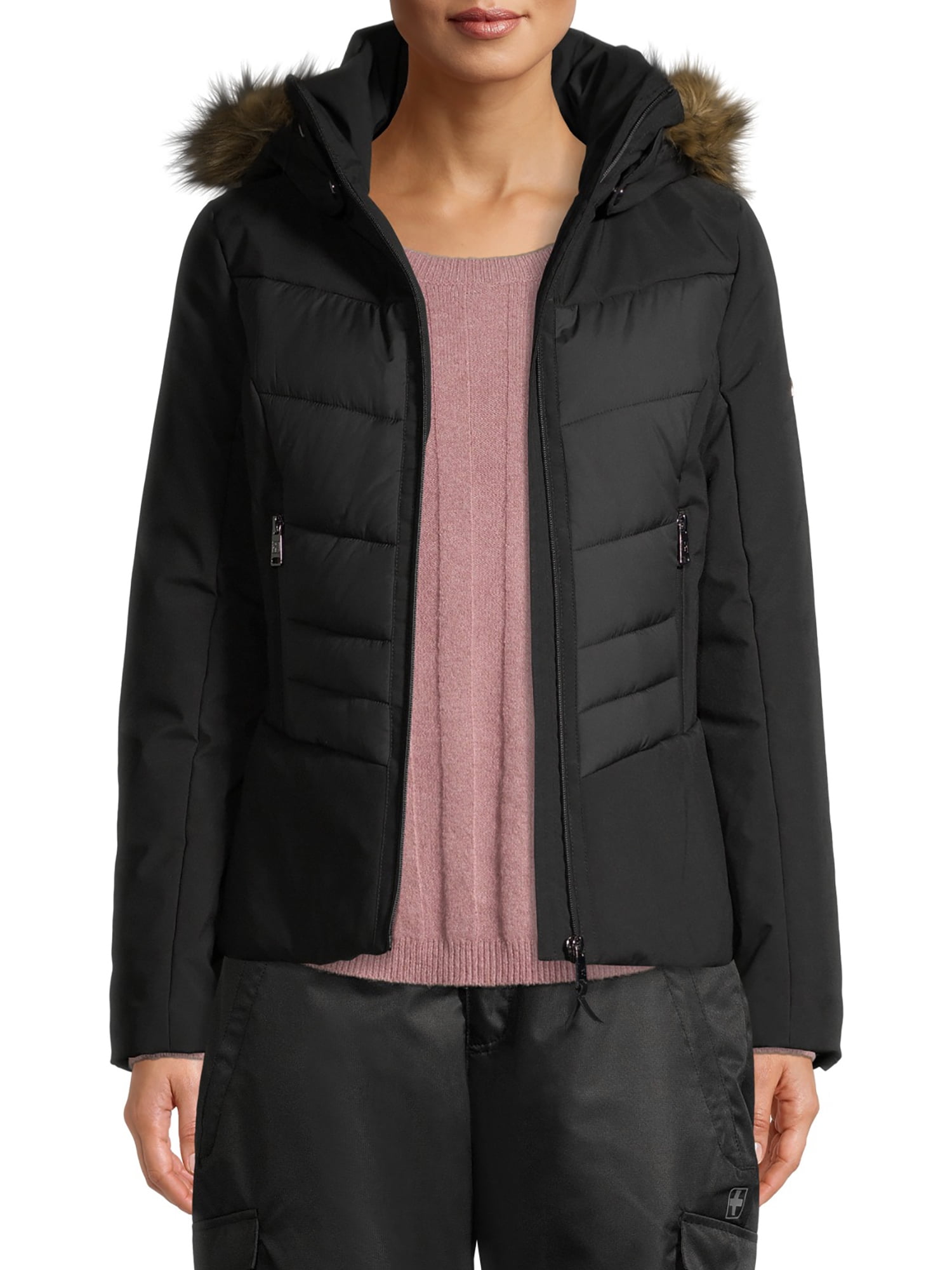 Swiss Tech women's Snowboard Jacket - Water Resistant Puffer - Walmart.com