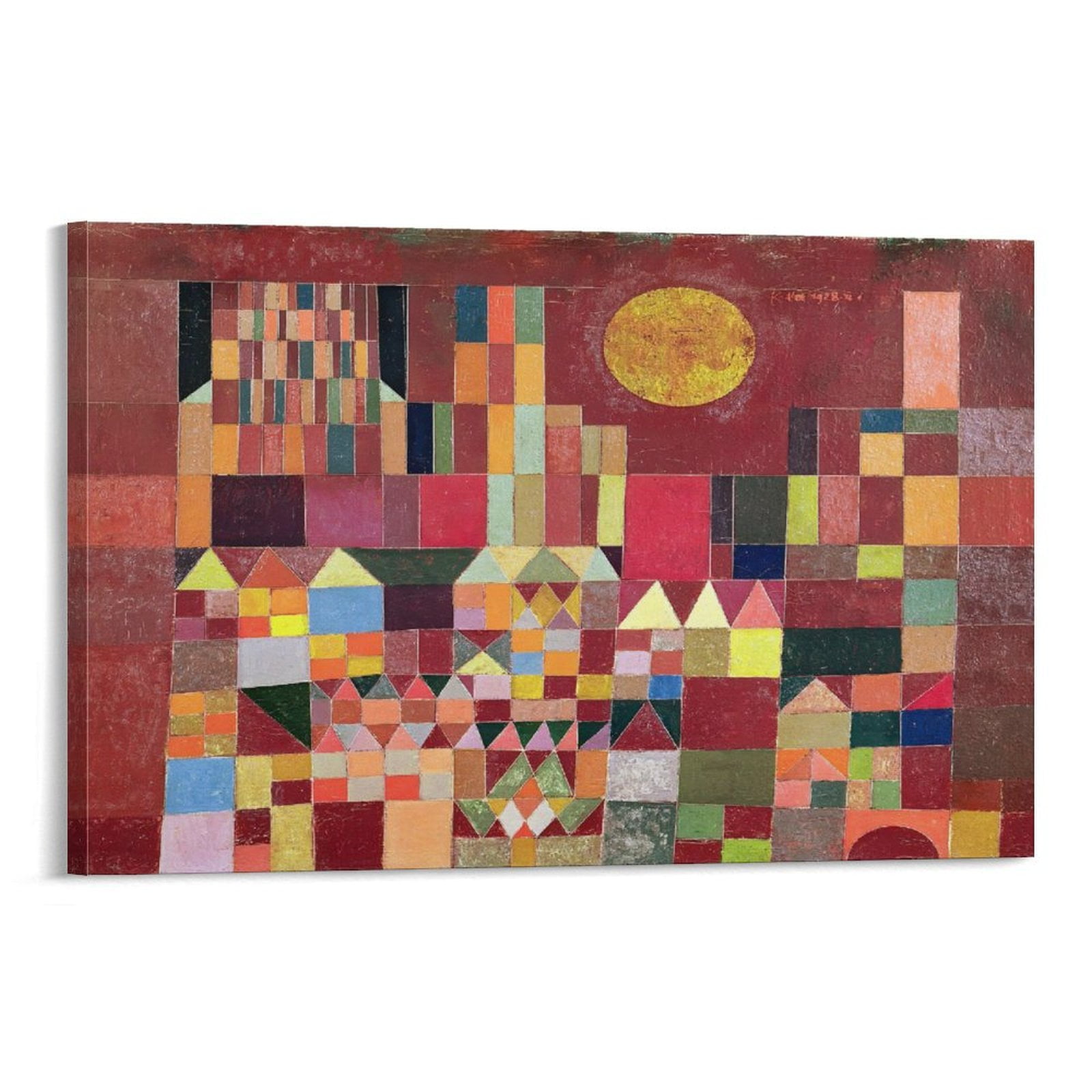 Swiss-born German Artist Paul Klee Castle And Sun Retro Poster Posters ...
