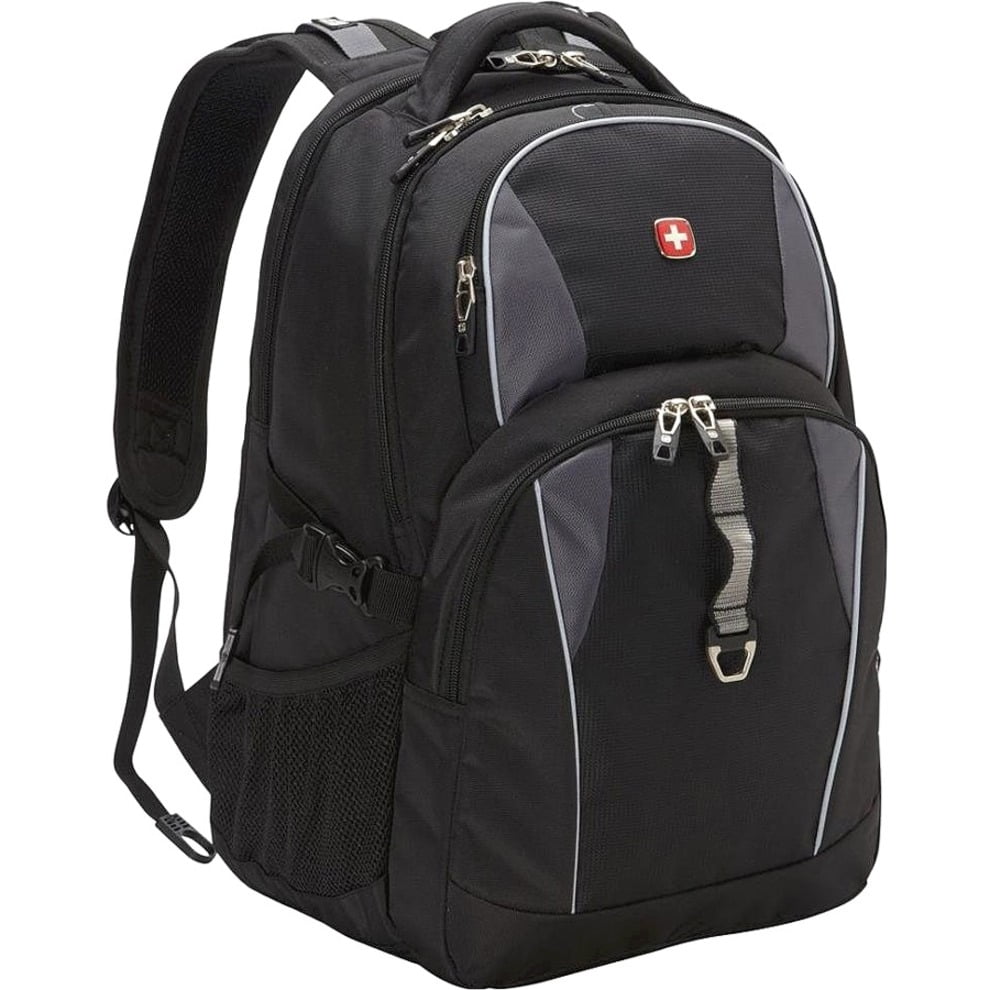 SwissGear Carrying Case (Backpack) Notebook, Black, Gray, Silver ...