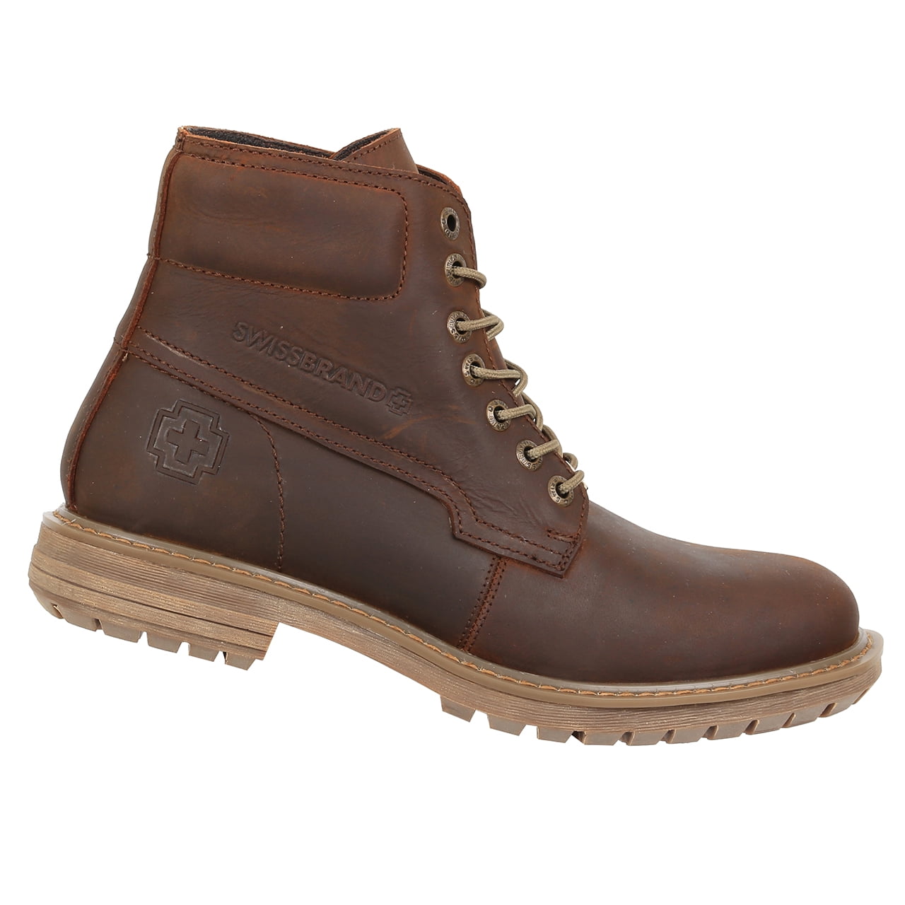 Swissbrand Zug men's Casual Boots | Leather Boots |Brown color ...