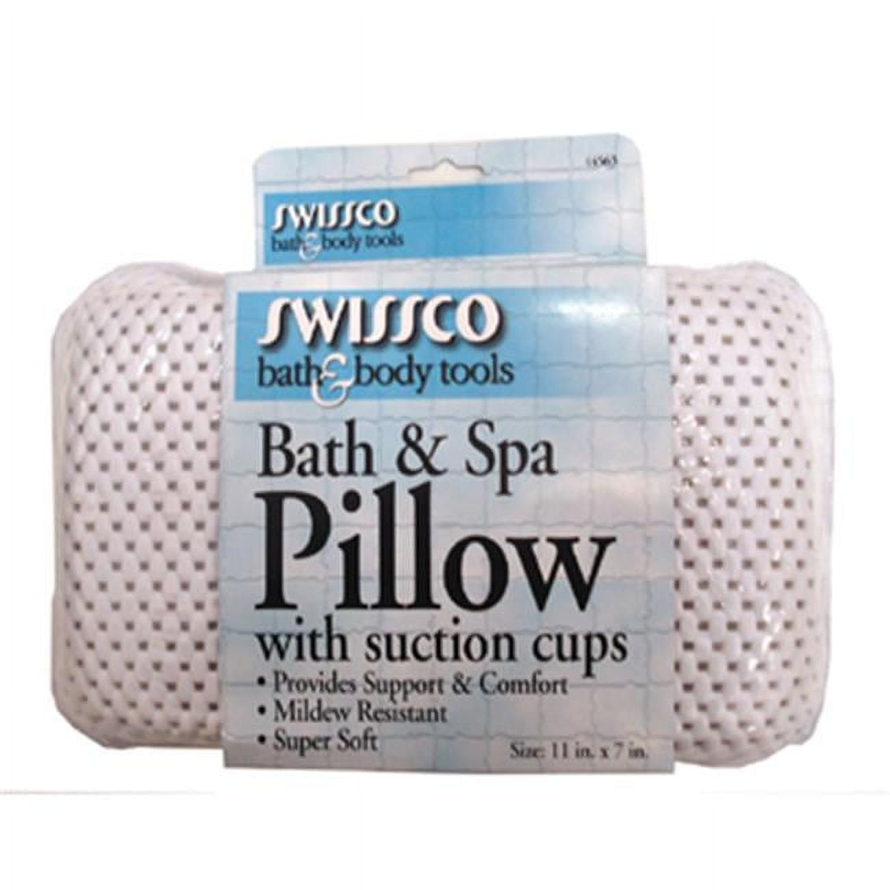 Swissco 44563 Bath and Spa Pillow with Suction Cups - Walmart.com