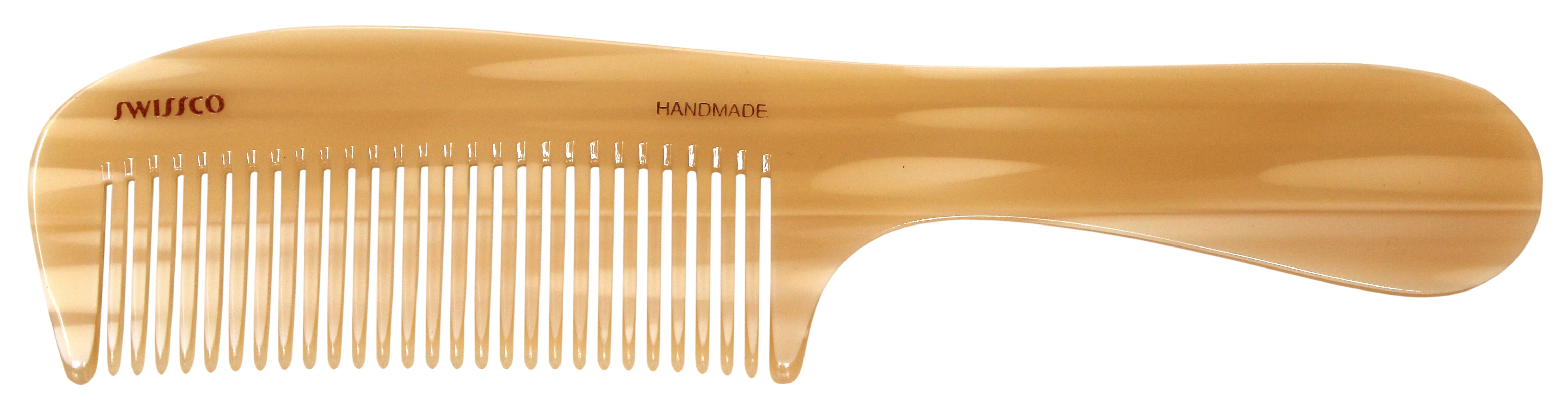 Swissco Medium Tooth Handle Comb, White Horn - Walmart.com