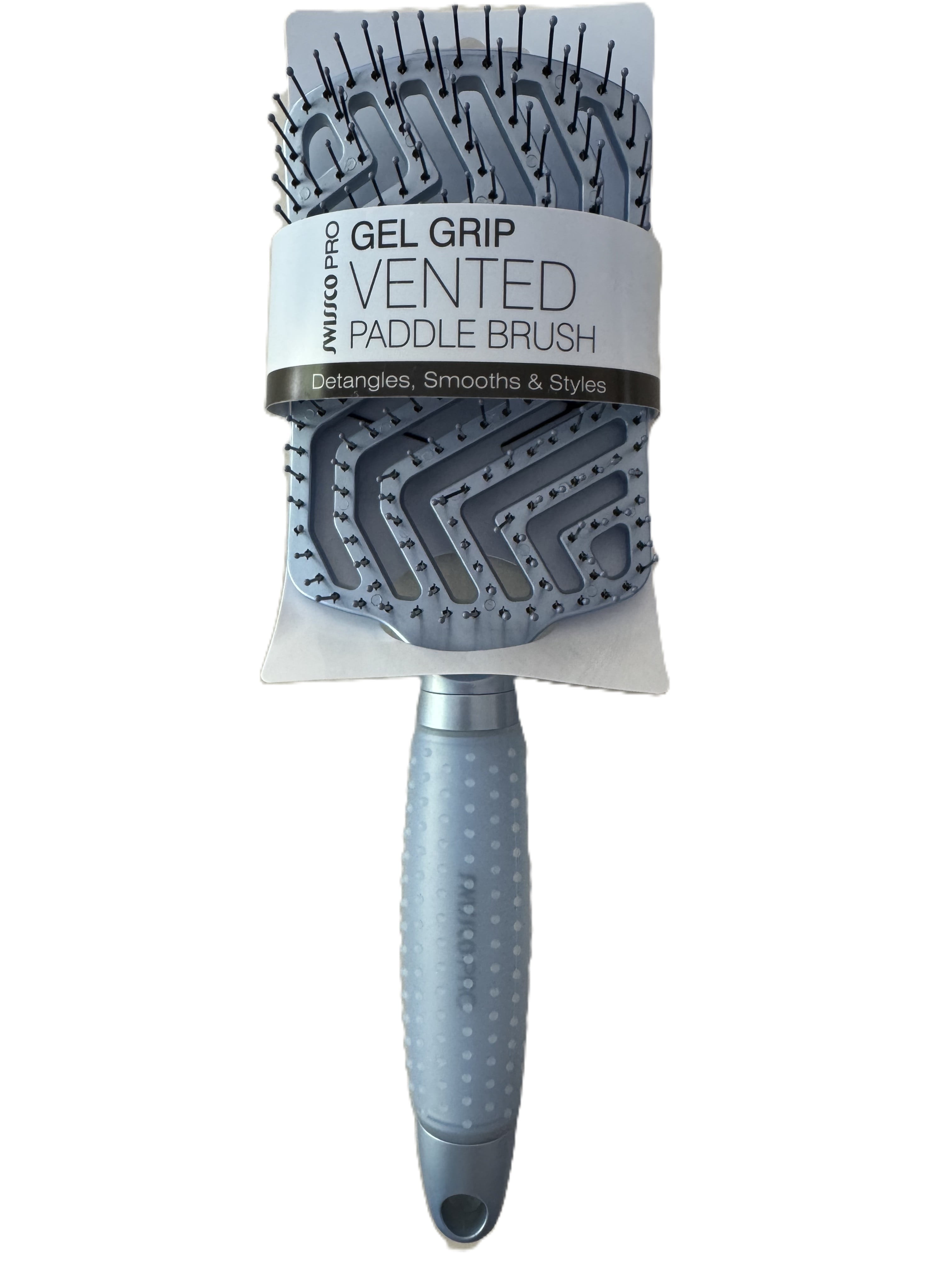 Swissco Pro Gel Grip Vented Hair Brush Gloss - Walmart.com