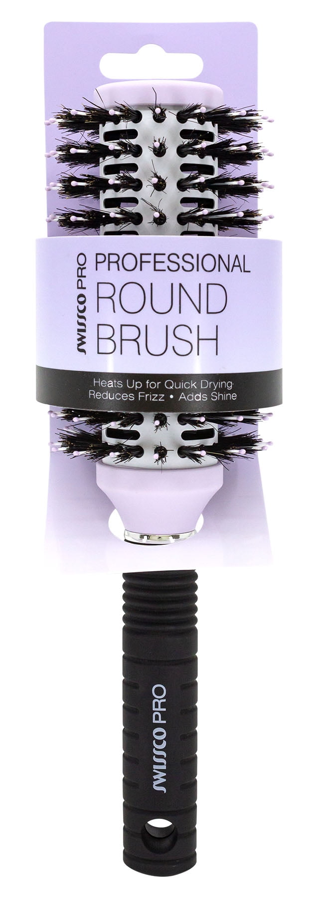 Swissco Pro Small Professional Round Brush with Tourmaline Gemstone ...