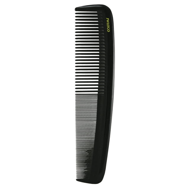 Swissco Professional Medium & Fine Tooth Straight Dressing Comb, Black ...