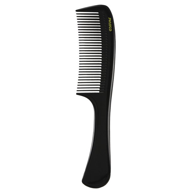 Swissco Professional Medium Tooth Handle Comb, Black - Walmart.com