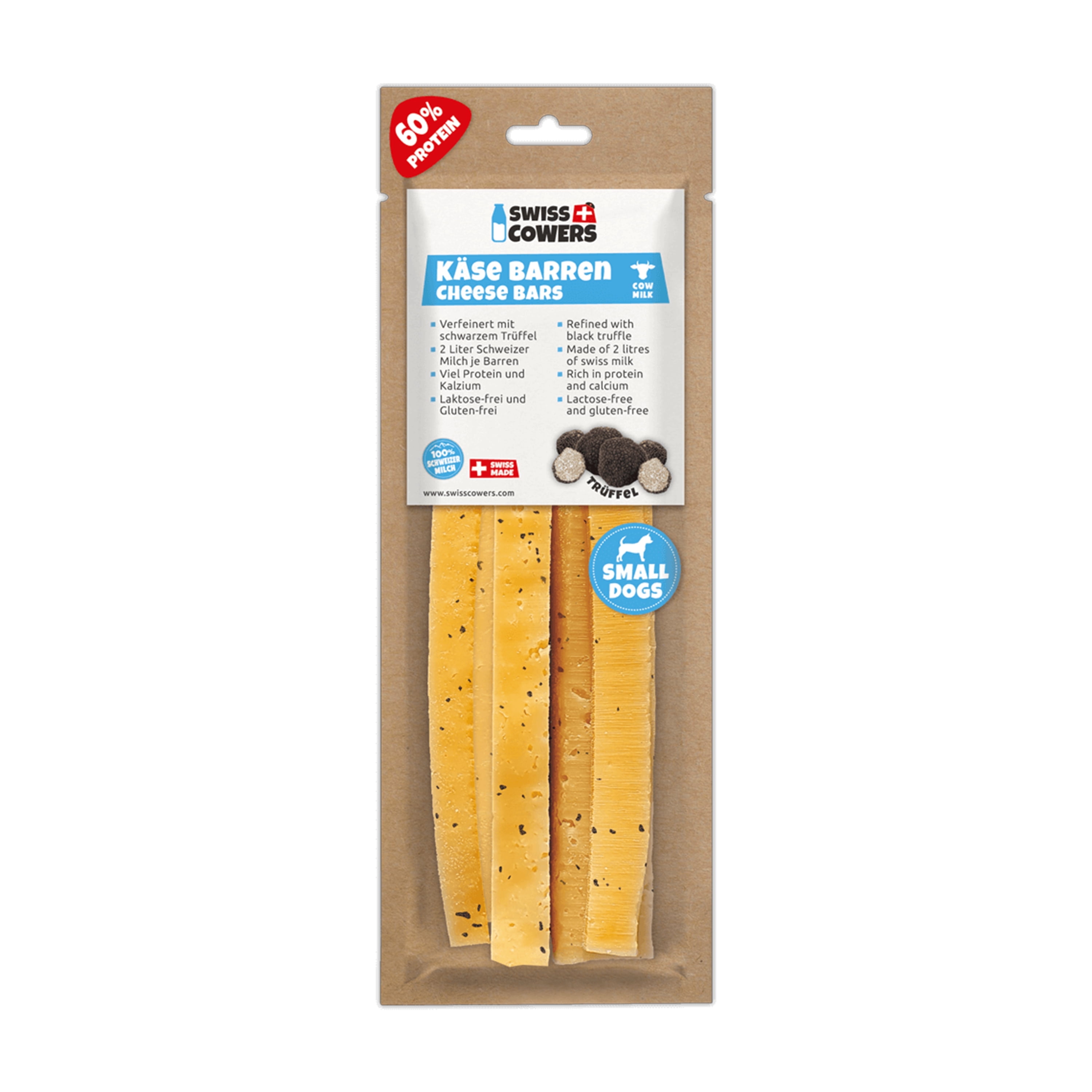 Swisscowers Cheese Bars for Small Dogs - Long Chewing Pleasure, Made ...