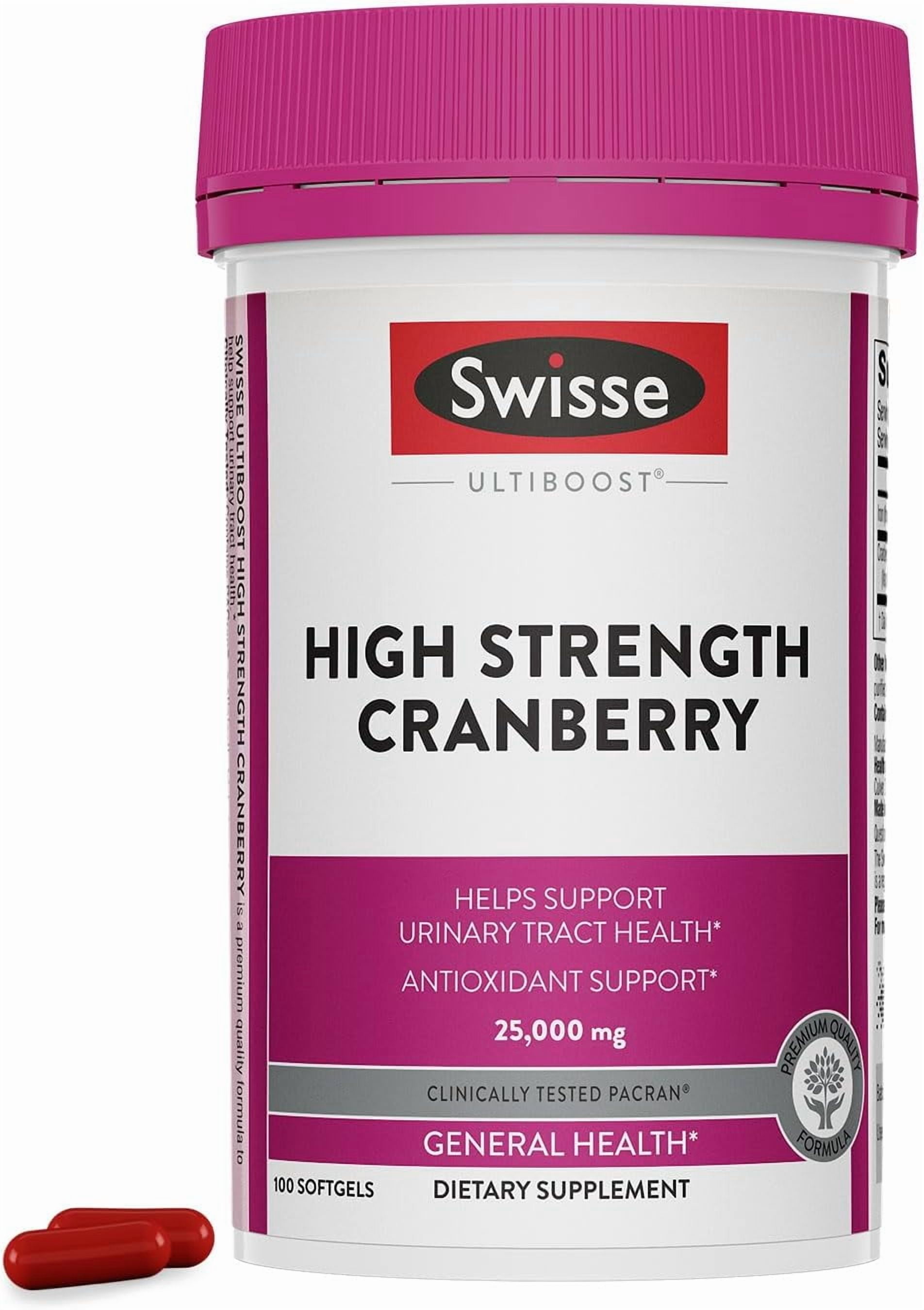 Swisse High Strength Cranberry Dietary Supplement, to Support Urinary ...