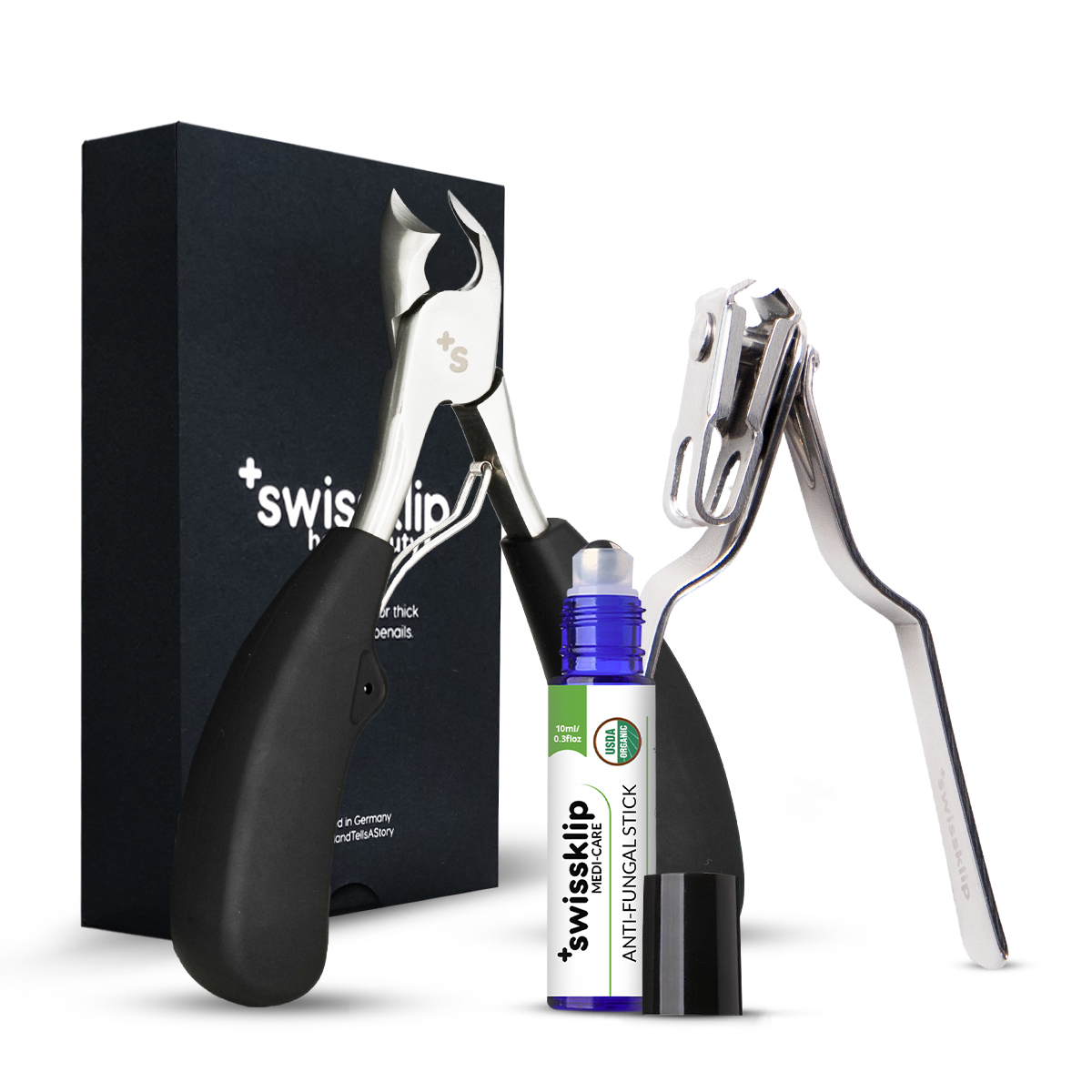 Swissklip Nail Care Bundle I Heavy Duty Toenail Clippers for Seniors ...