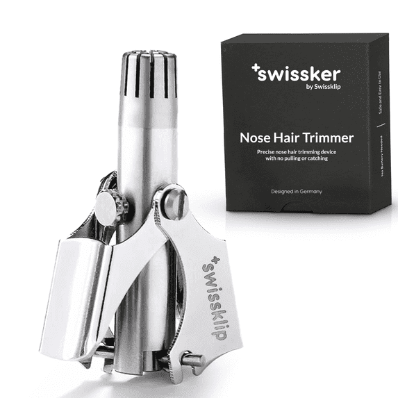 Swissklip Nose Hair Trimmer, Manual Stainless Steel Trimmer, Safe and ...