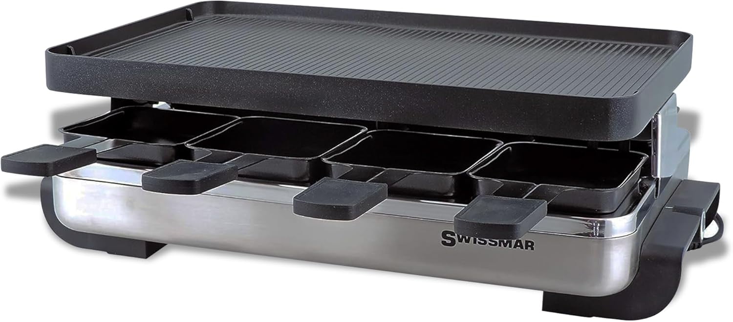 Swissmar Classic Raclette Party Grill with Reversible Cast Aluminum Non ...