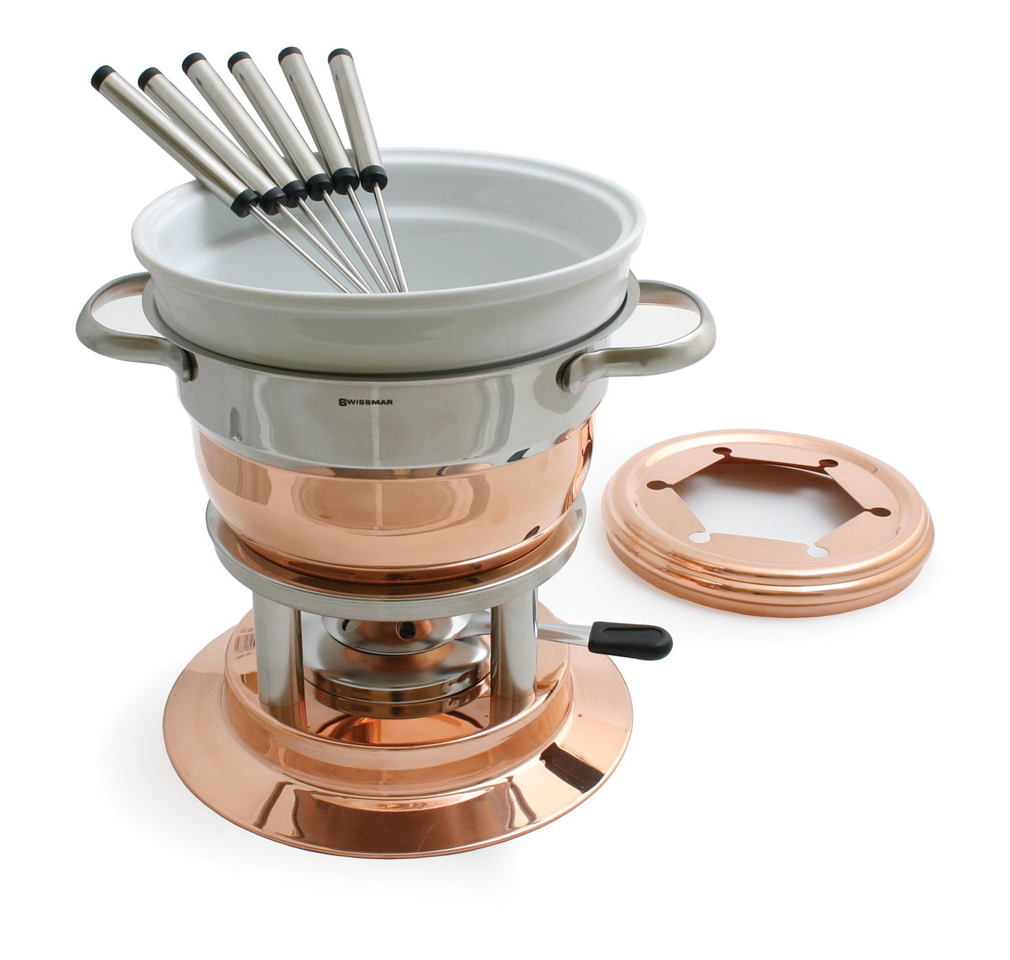 Swissmar Lausanne 11 Piece Copper Fondue Set - Walmart.com