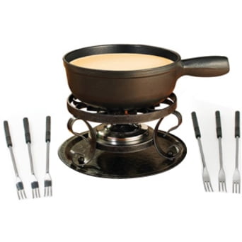 Swissmar Lugano KF-66513 Fondue Cookware Set in Black Cast Iron ...