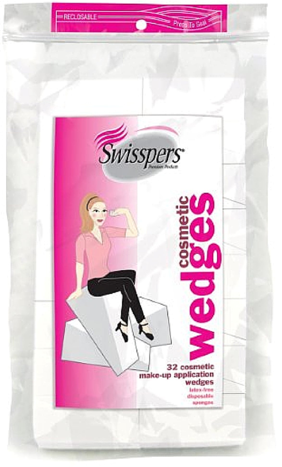 Swisspers Cosmetic Application Wedges 32 ea (Pack of 2) - Walmart.com